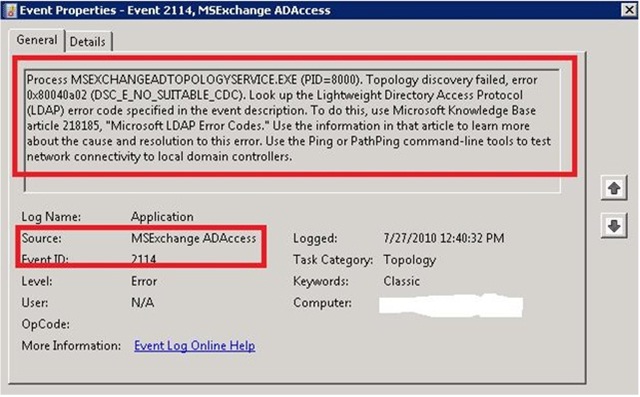 10 MS Exchange 2010 Errors - Techyv.com